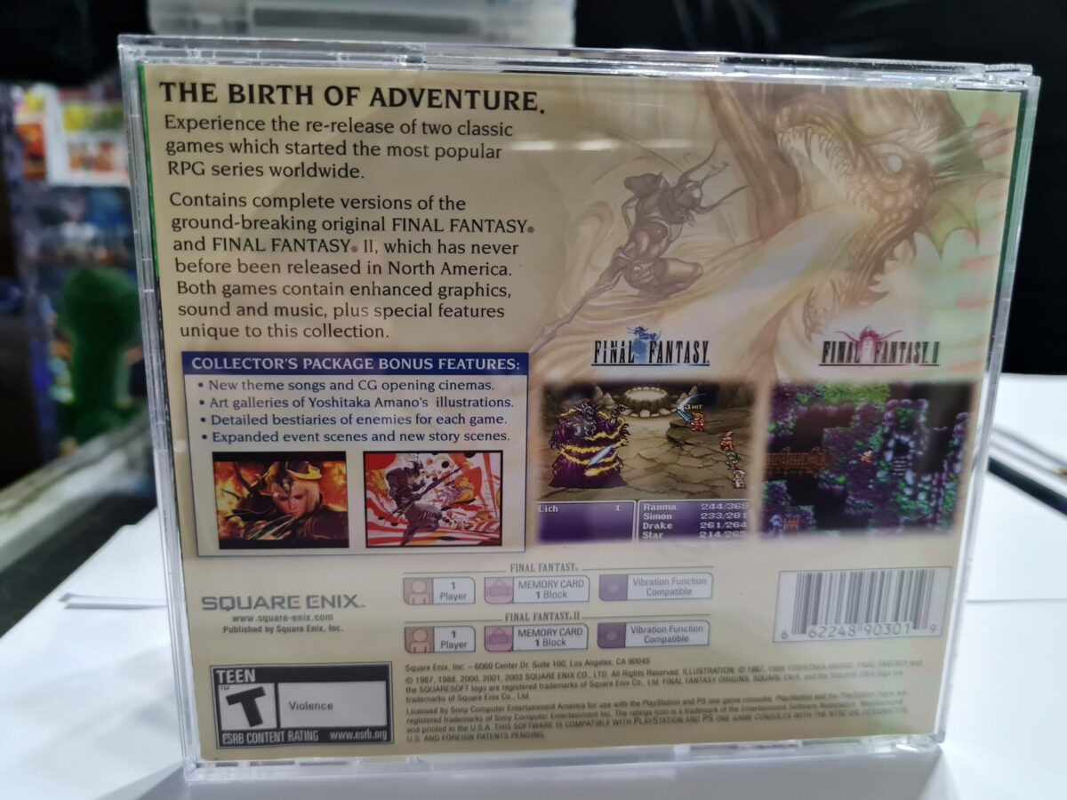 FINAL FANTASY ORIGINS I & II PS1 ORIGINAL – Museum Games