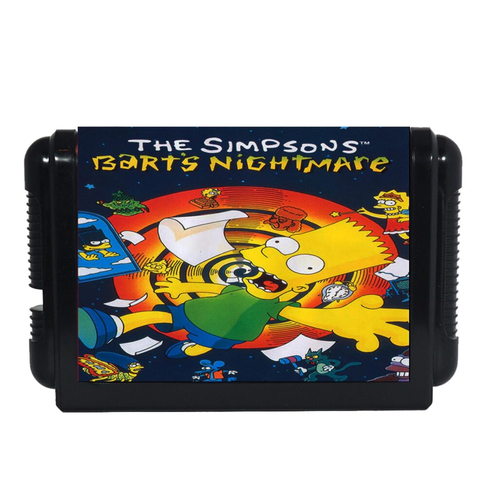 The Simpsons Bart’s Nightmare | Cartucho Compatible Sega 16 Bits ...