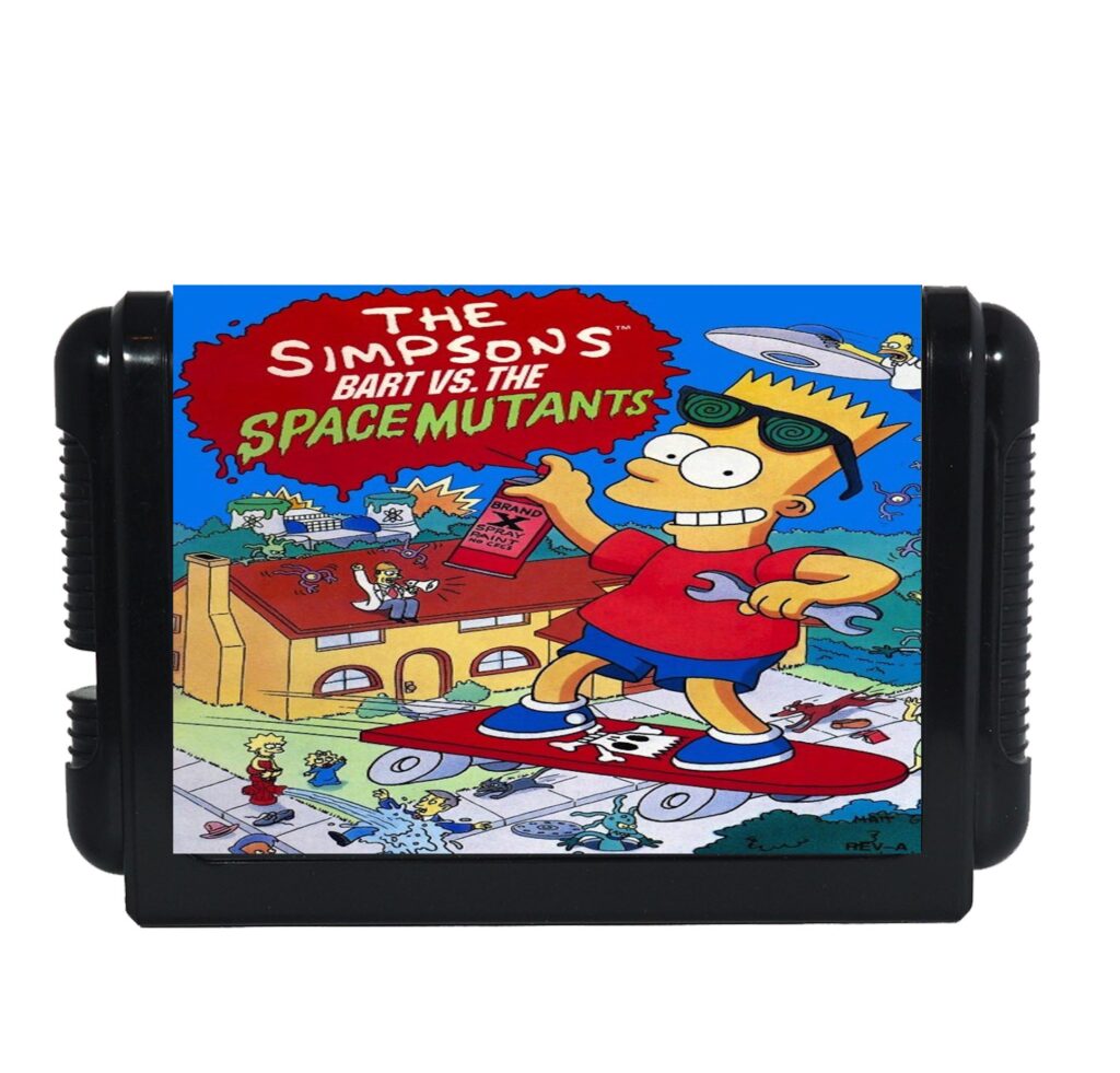 The Simpsons Bart vs. the Space Mutants | Cartucho Compatible Sega 16 ...
