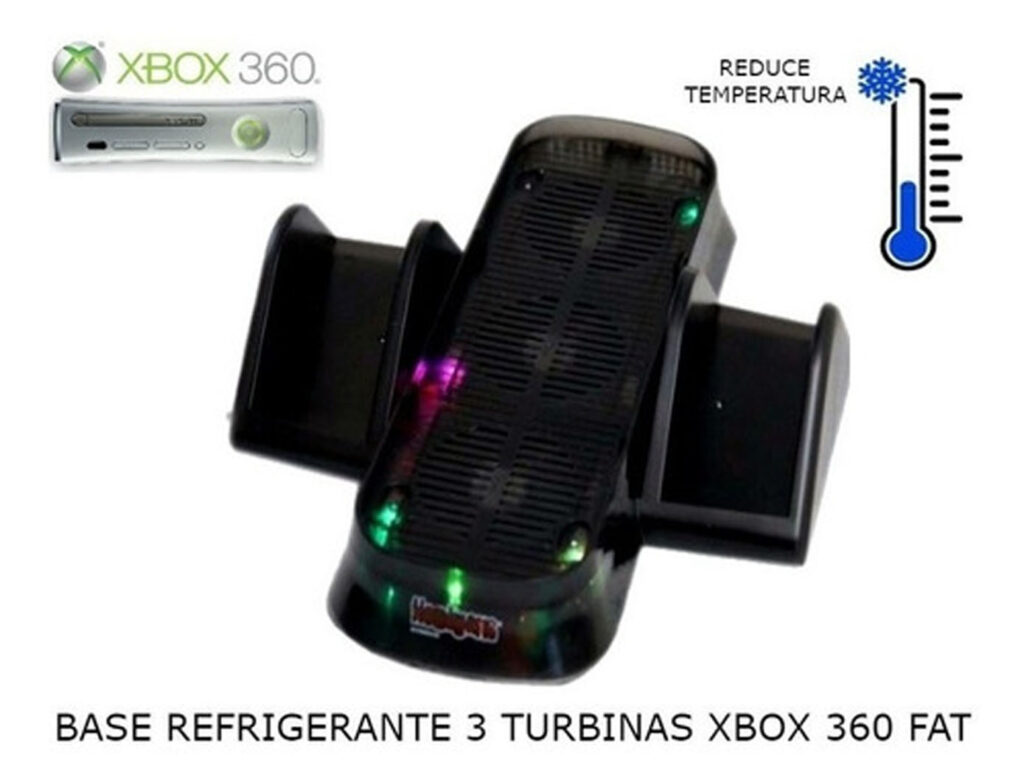 Base Con Cooler Led Para Xbox 360 Fat – Museum Games