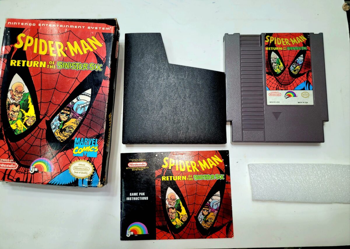 Spiderman Return Of the siniester Six Nes Completo Original – Museum Games