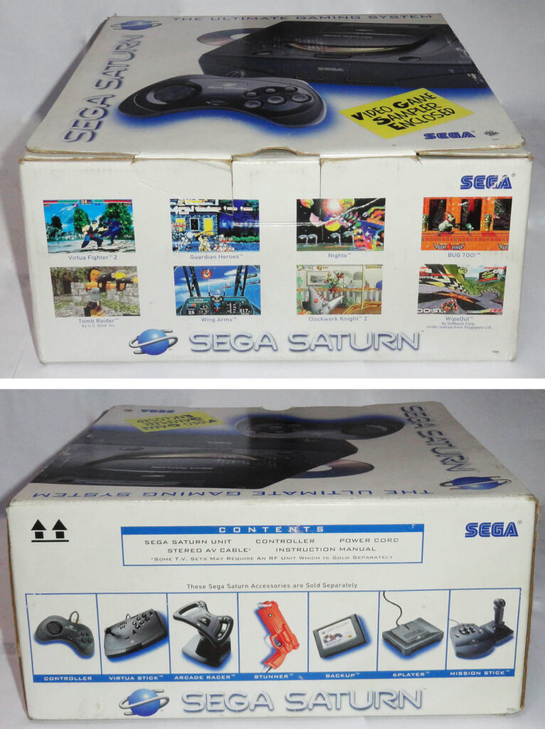 Sega Saturn Modelo 2 Completa En Caja + Cartucho Flash + Juegos ...