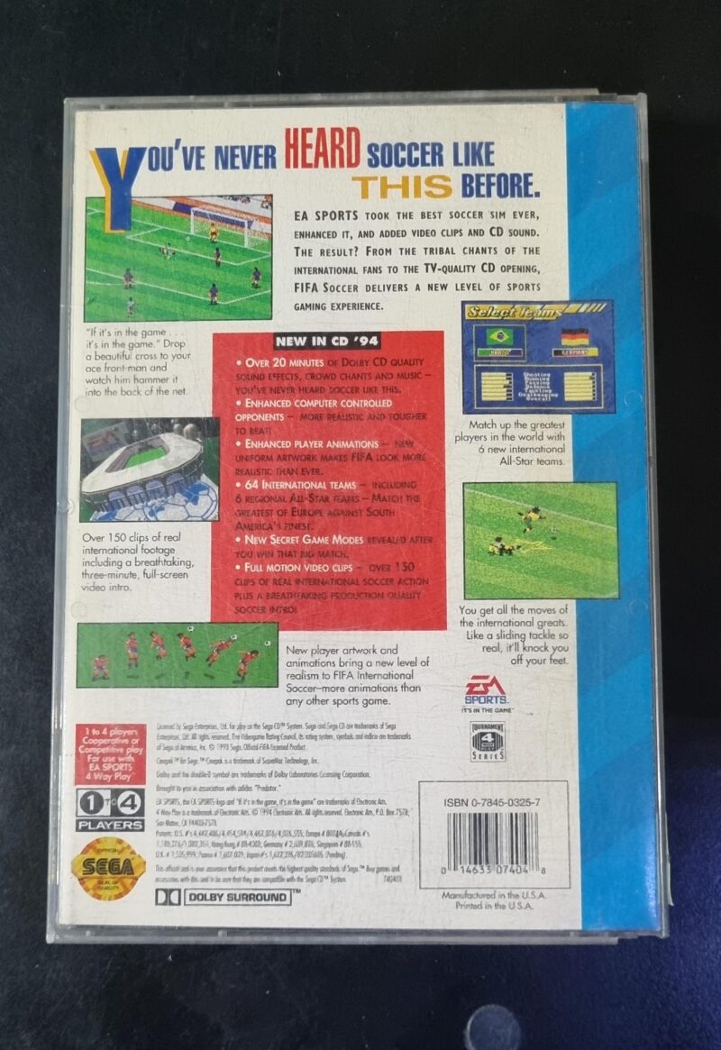 FIFA International Soccer | Sega CD Original – Museum Games
