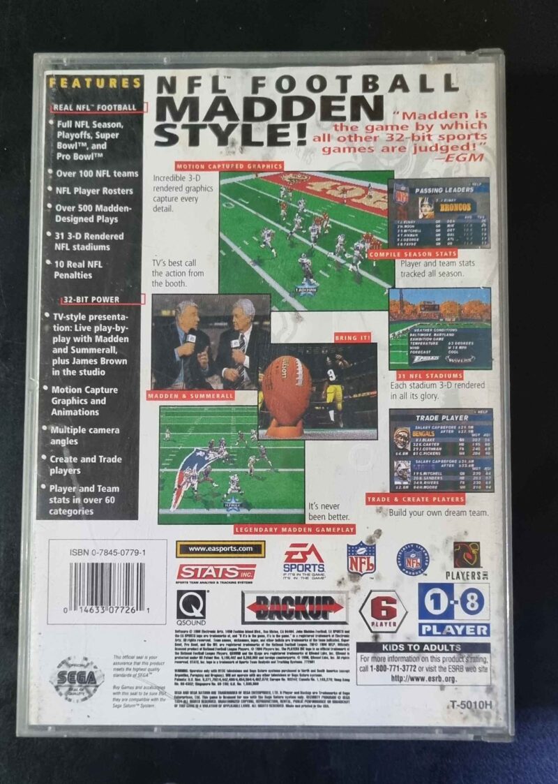 Madden NFL 97 | Sega Saturn Original – Museum Games