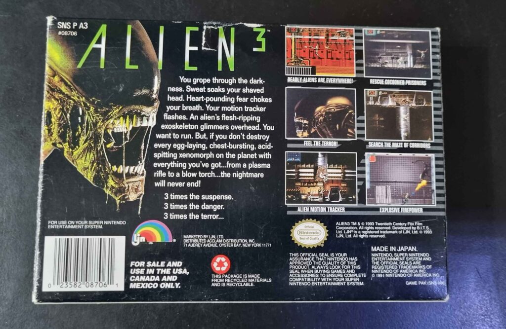 Alien 3 | Super Nintendo (Original) (completo) – Museum Games