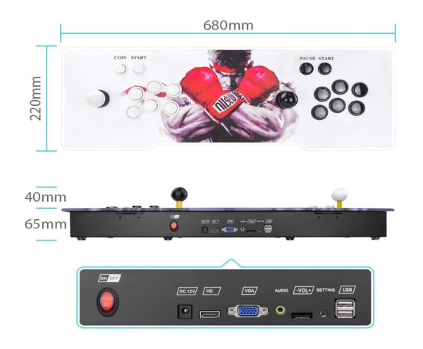 Consola Retro Arcade Pandora 9D (4200 Juegos Arcade) – Museum Games