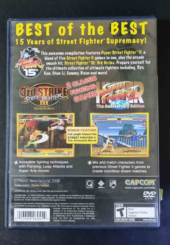 Street Fighter Anniversary Collection | PS2 – Museum Games