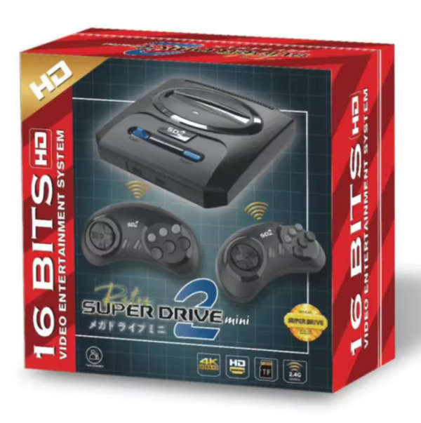 Consola 16 Bits Retro Super Drive 2 Mini – Hd Sega Con 2500 Juegos ...