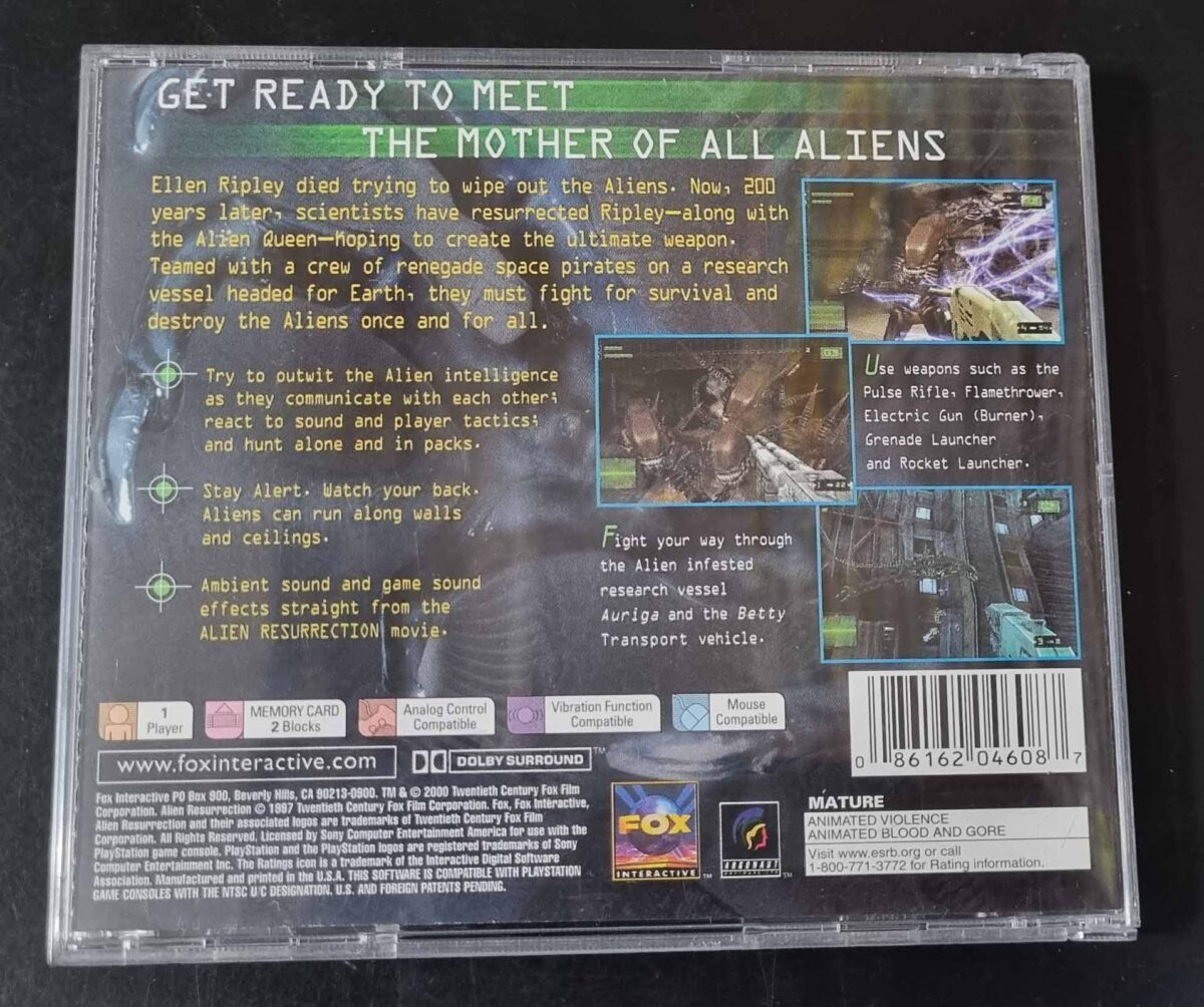 Alien Resurrection | Ps1 Usa – Museum Games