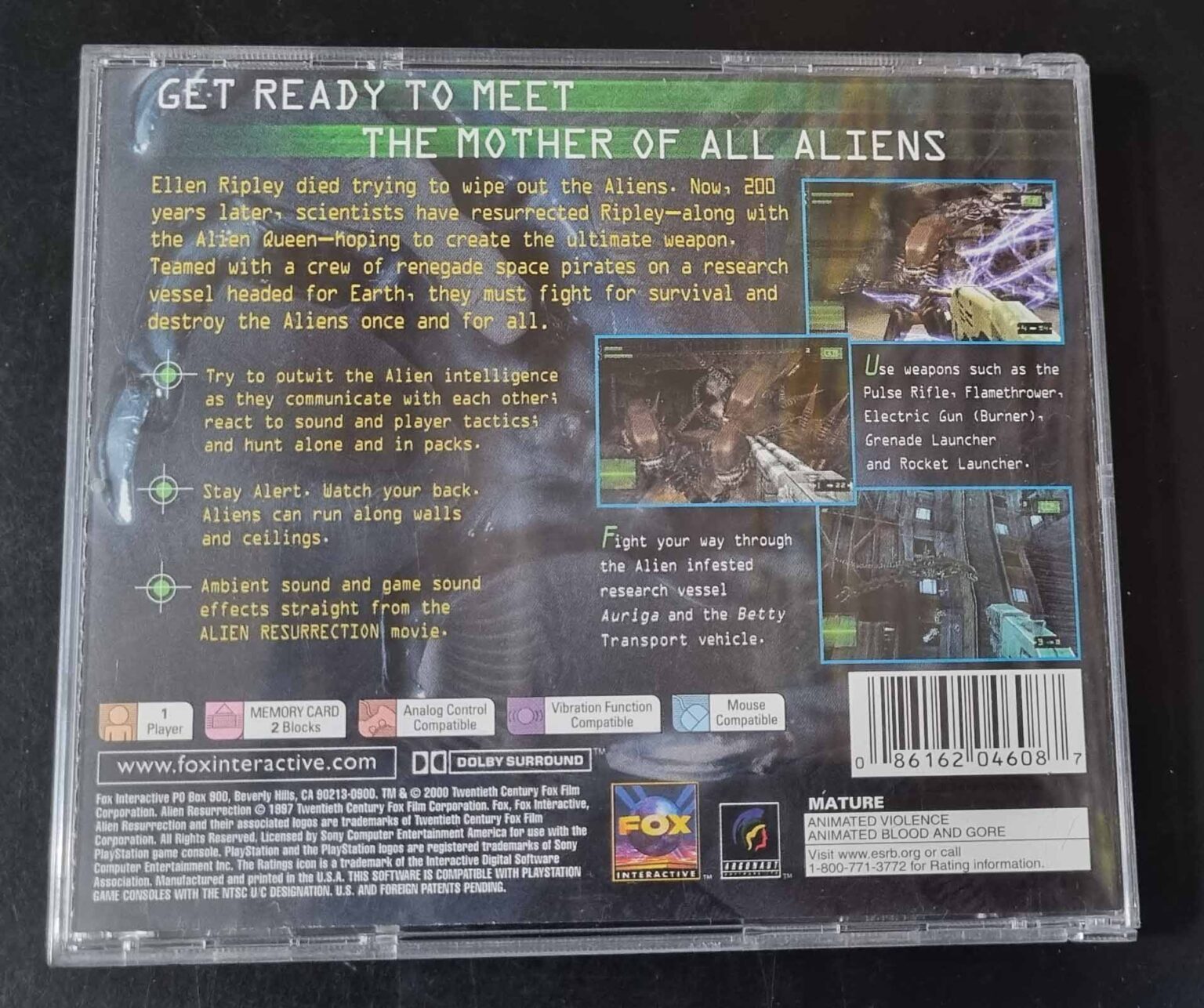 Alien Resurrection | Ps1 Usa – Museum Games