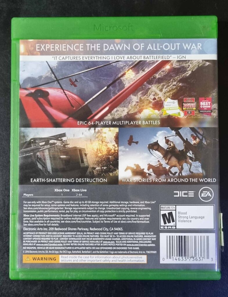 Battlefield 1 | Xbox One -Usa- – Museum Games