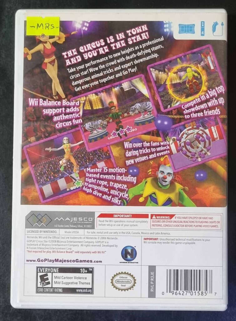 Go Play Circus Star | Wii (Usa) – Museum Games