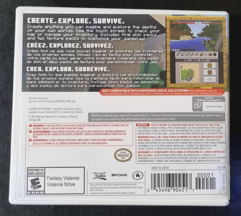 Minecraft New Nintendo 3ds Edition | Nintendo 3ds – Museum Games
