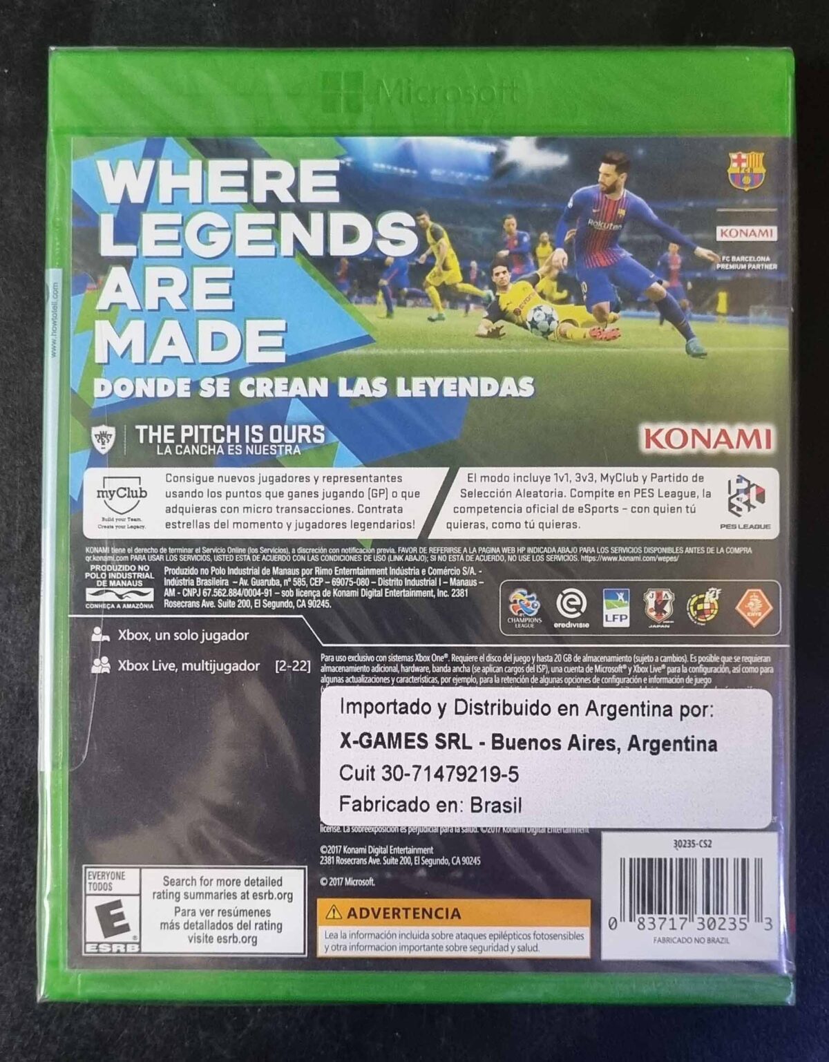 Pro Evolution Soccer 2018 | Xbox One (Sellado) -Usa- – Museum Games