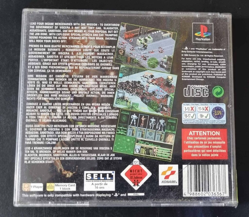 Project Overkill | Ps1 Euro – Museum Games