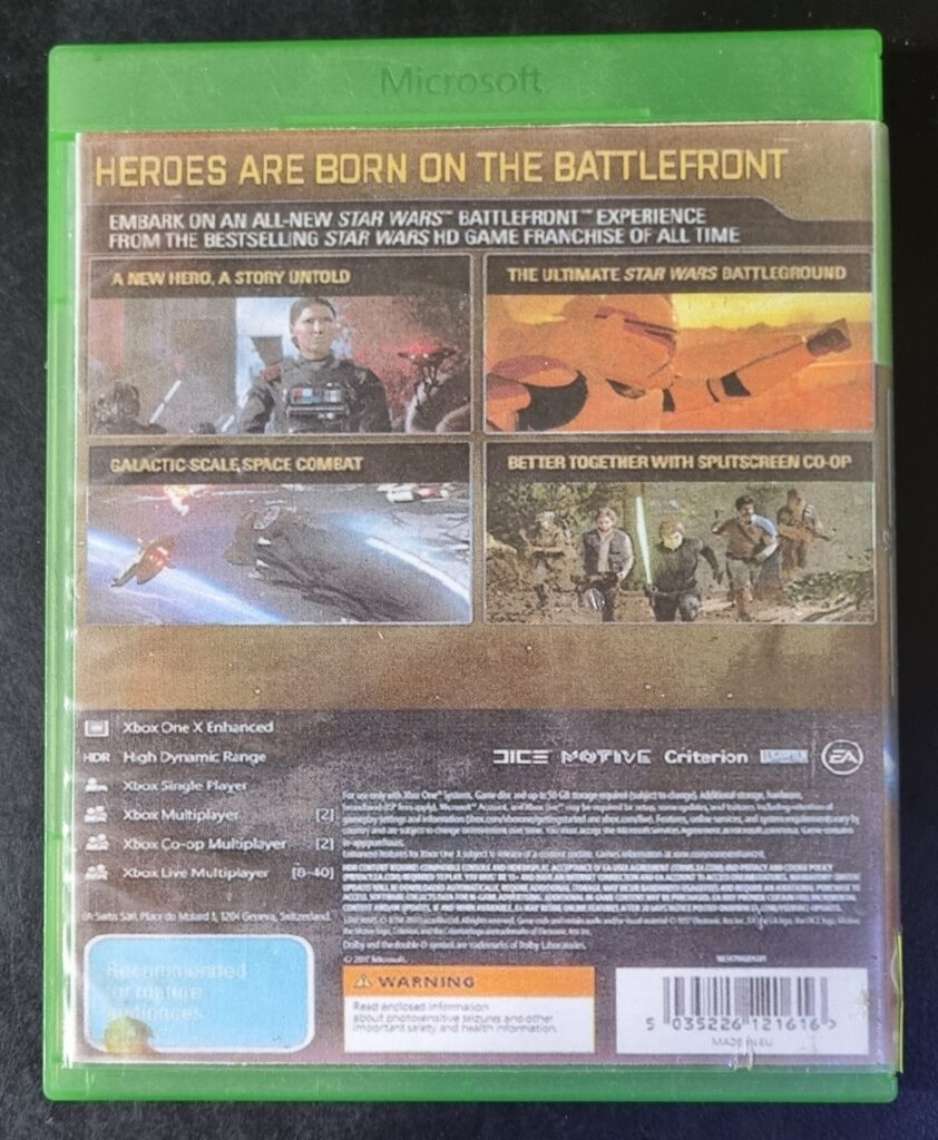 Star Wars Battlefront II | Xbox One -Usa- – Museum Games