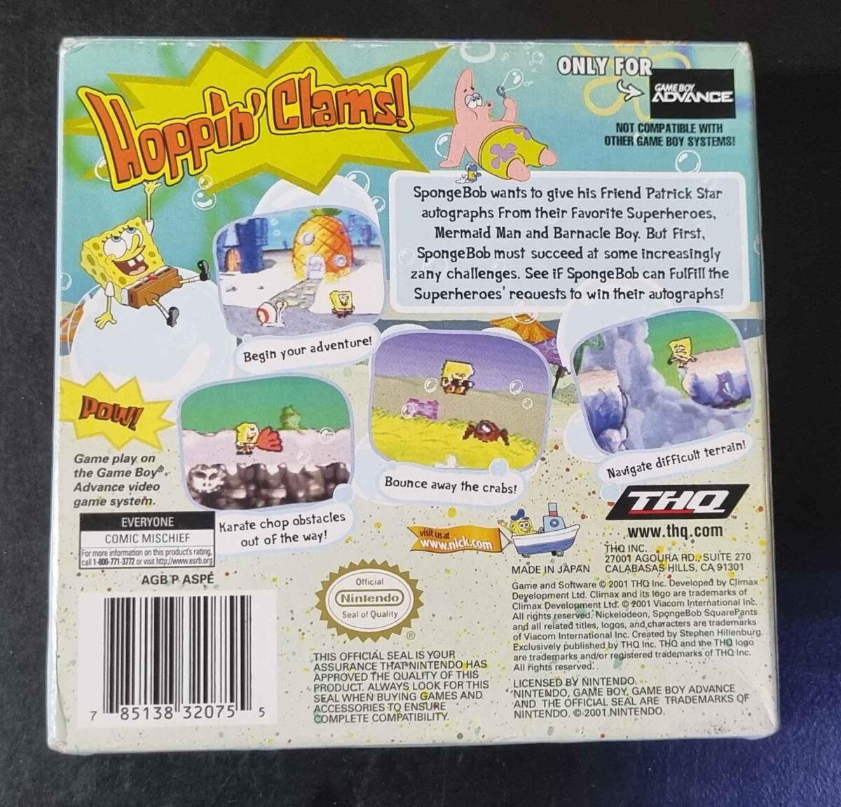 SpongeBob SquarePants SuperSponge | Game Boy Advance Original – Museum ...