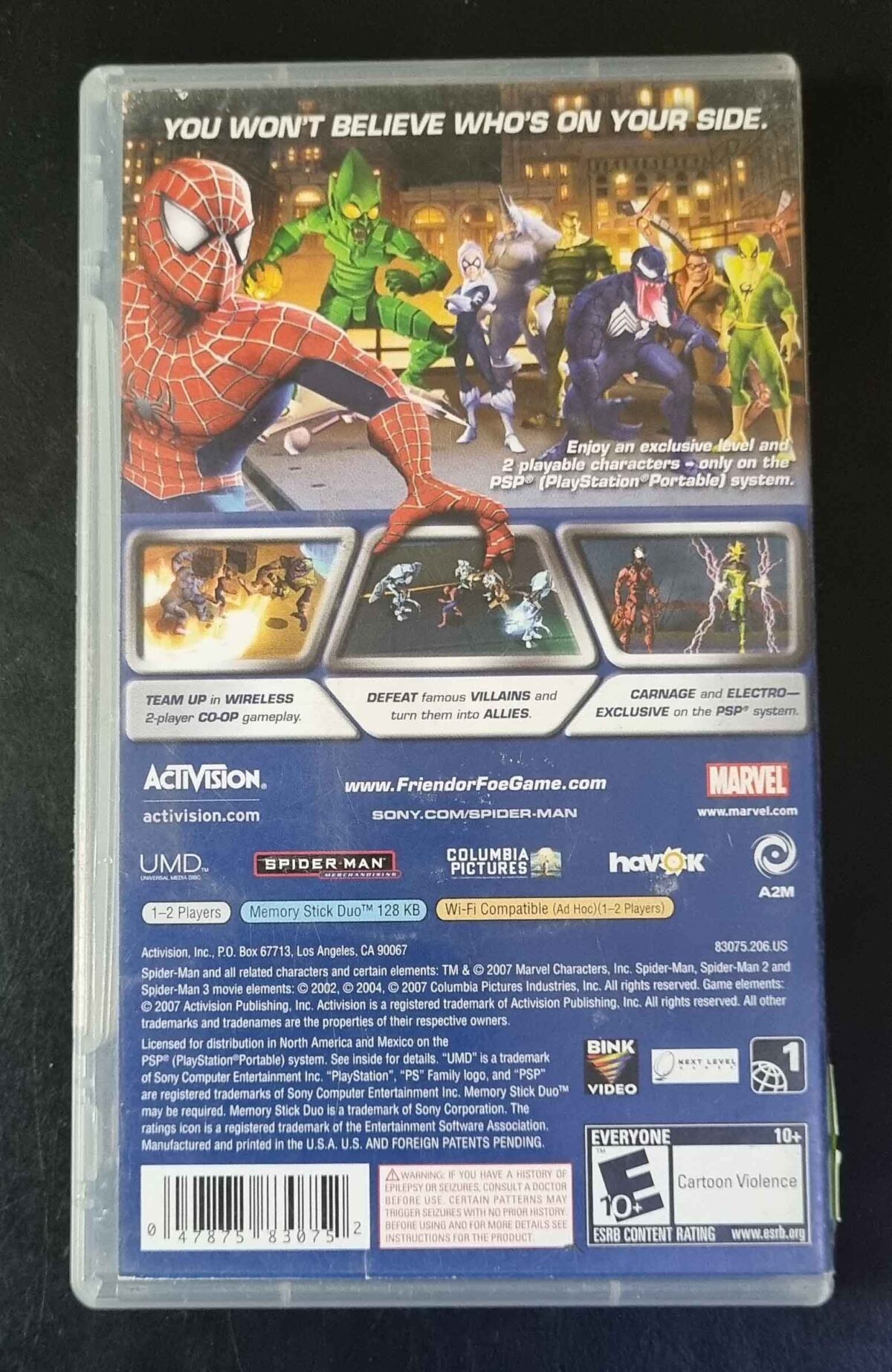 Spider-Man Friend or Foe | PsP – Museum Games