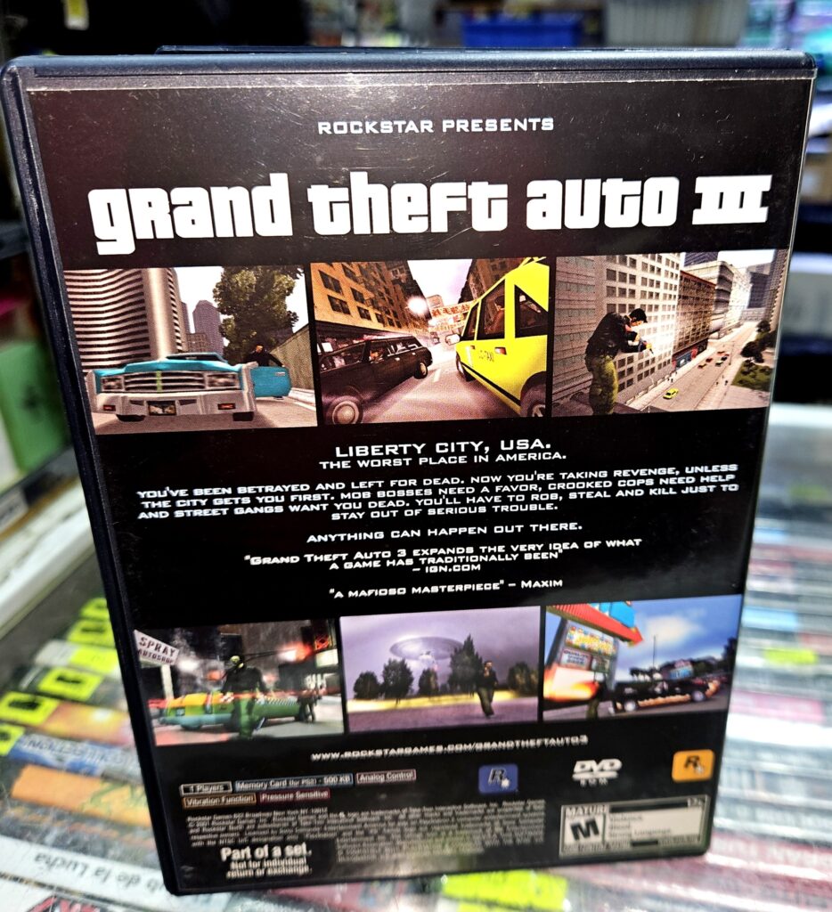 Grand Theft Auto III Gta Original Ps2 Ntsc – Museum Games