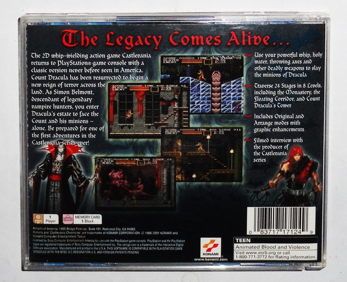 Castlevania Chronicles Ps1 Original Usa Completo – Museum Games