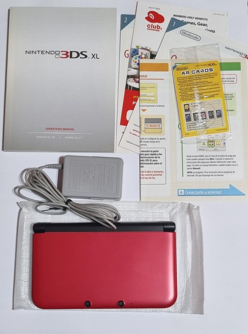 Nintendo 3ds Xl Red/Black Consola Portatil En Caja – Museum Games