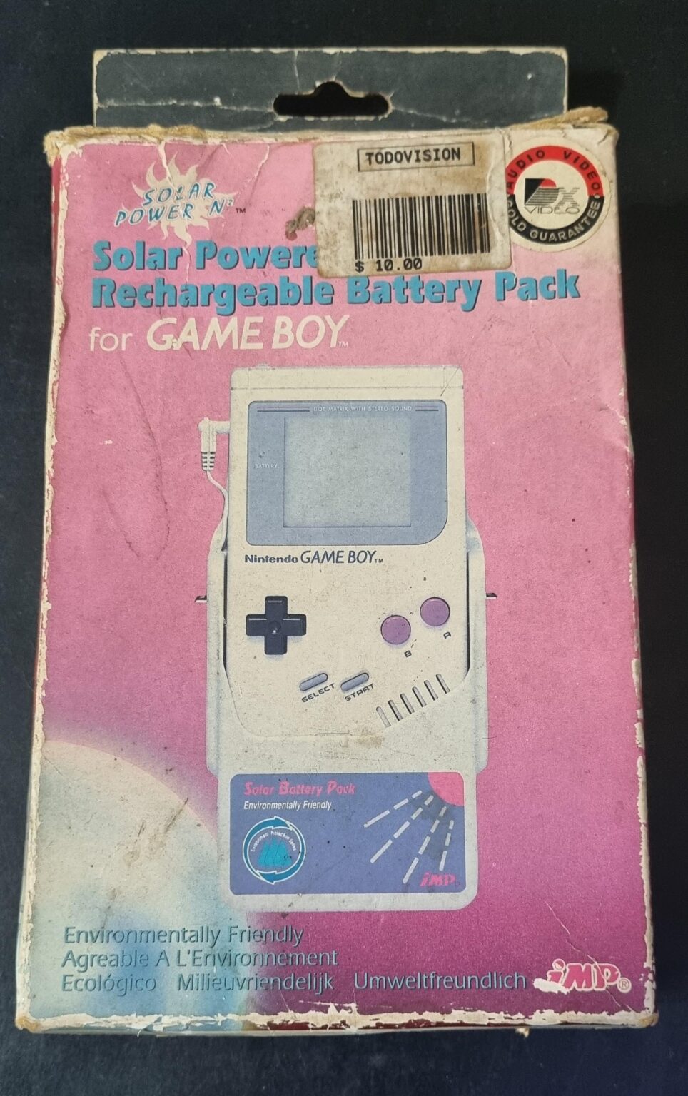 Solar Power Rechargeable Battery Pack Game Boy Clasica – Museum Games