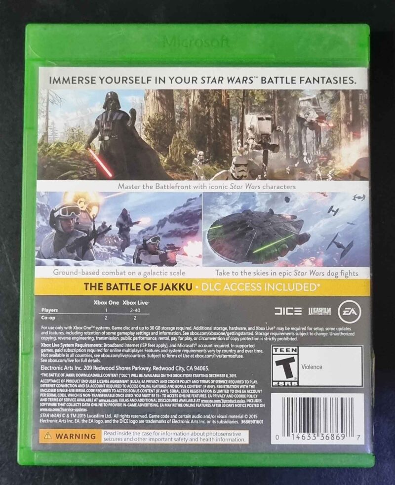 Star Wars Battlefront | Xbox One -Usa- – Museum Games
