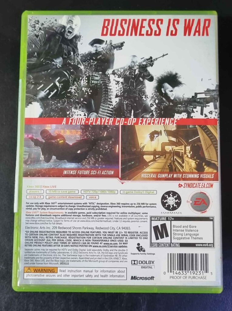 Syndicate | Xbox 360 – Museum Games