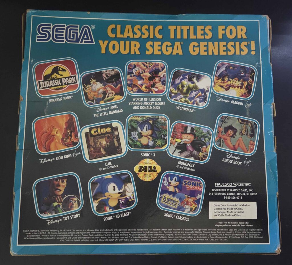 Consola Sega Genesis 3 Original – Museum Games
