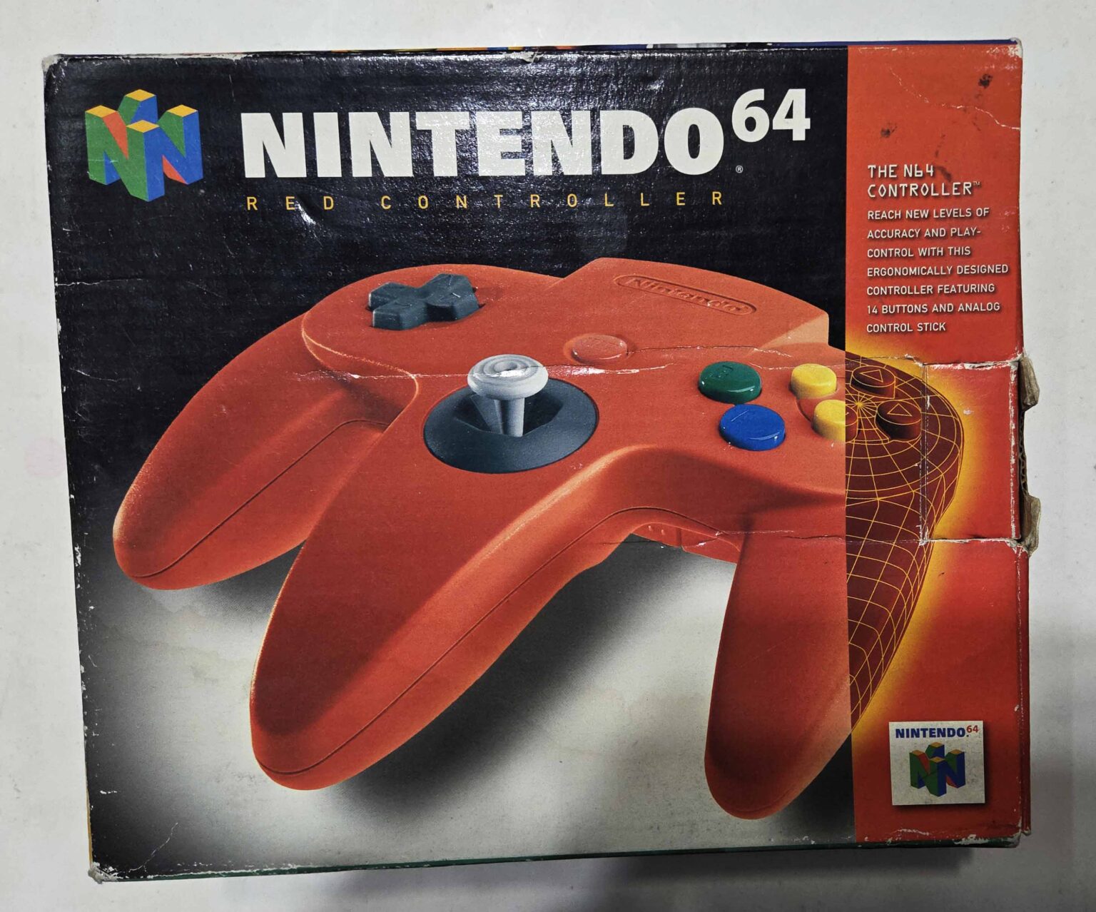 Joystick Nintendo 64 Original rojo En caja – Museum Games