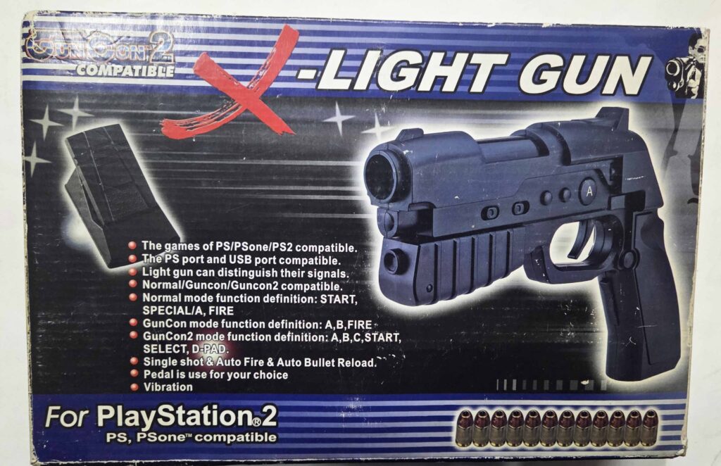 Pistola Light Gun Con Pedal | PS2 – Museum Games
