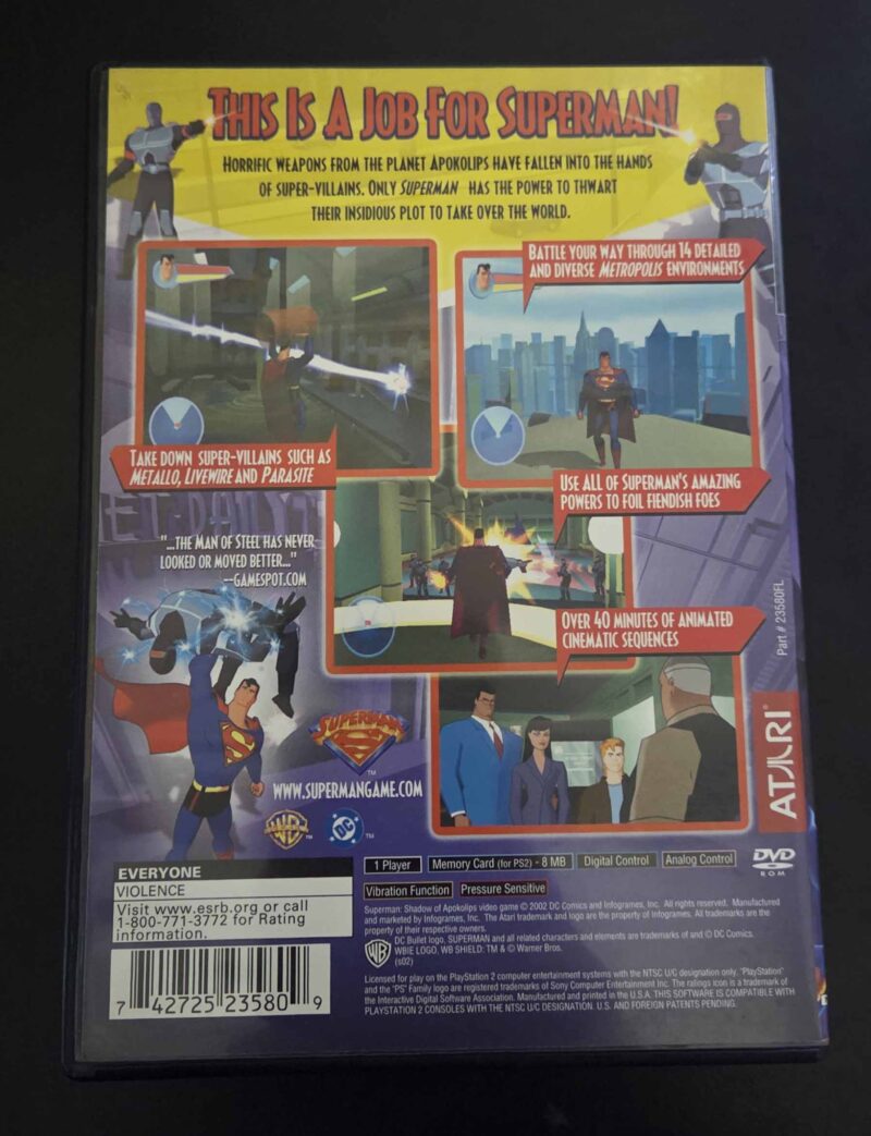 Superman Shadow of Apokolips | PS2 – Museum Games