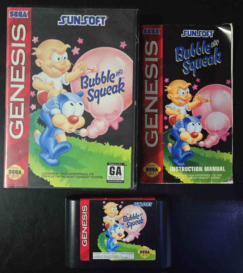 Bubble and Squeak | Sega Genesis Original – Museum Games