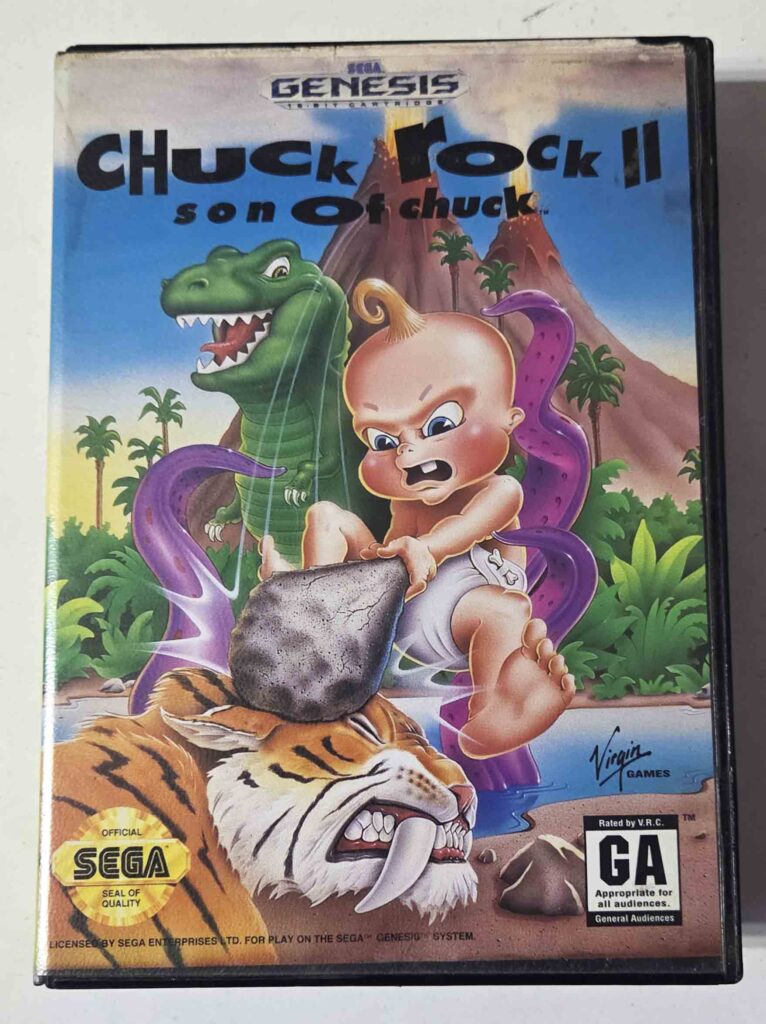Chuck Rock II Son of Chuck | Sega Genesis Original (Cib) – Museum Games