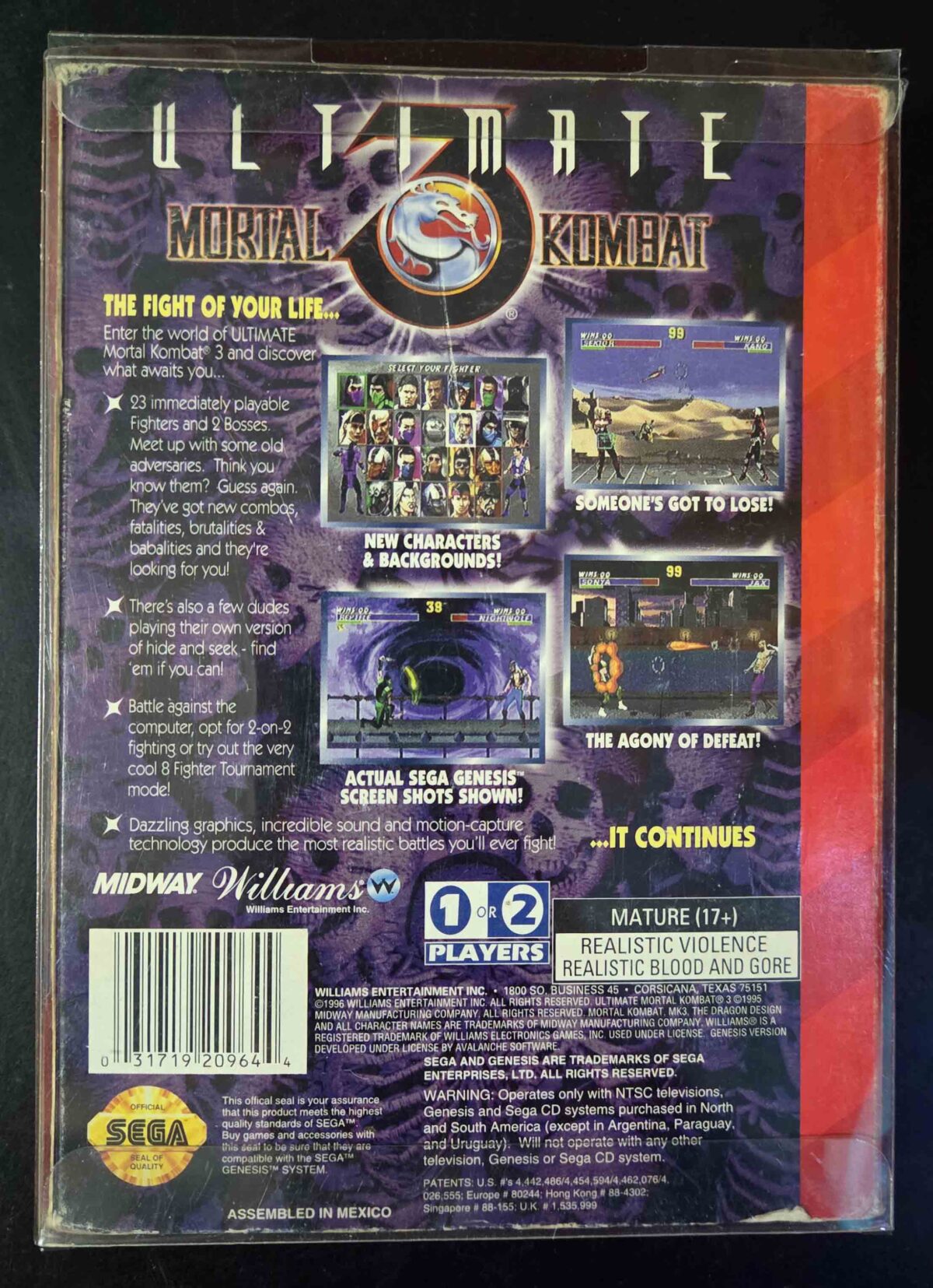 Ultimate Mortal Kombat 3 | Sega Genesis Original – Museum Games