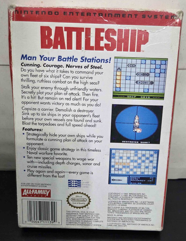 Battleship | Nintendo Nes – Museum Games