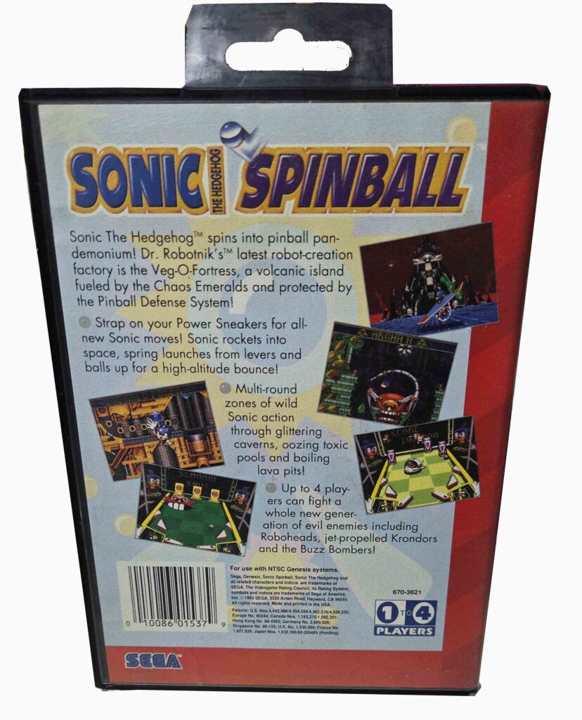 Sonic Spinball | Sega Genesis Original – Museum Games