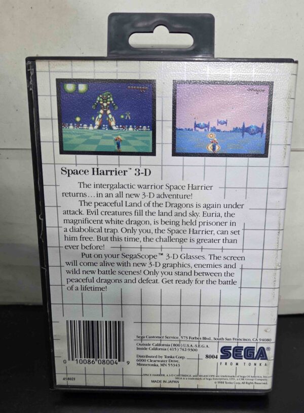 Space Harrier 3-D | Sega Master System – Museum Games