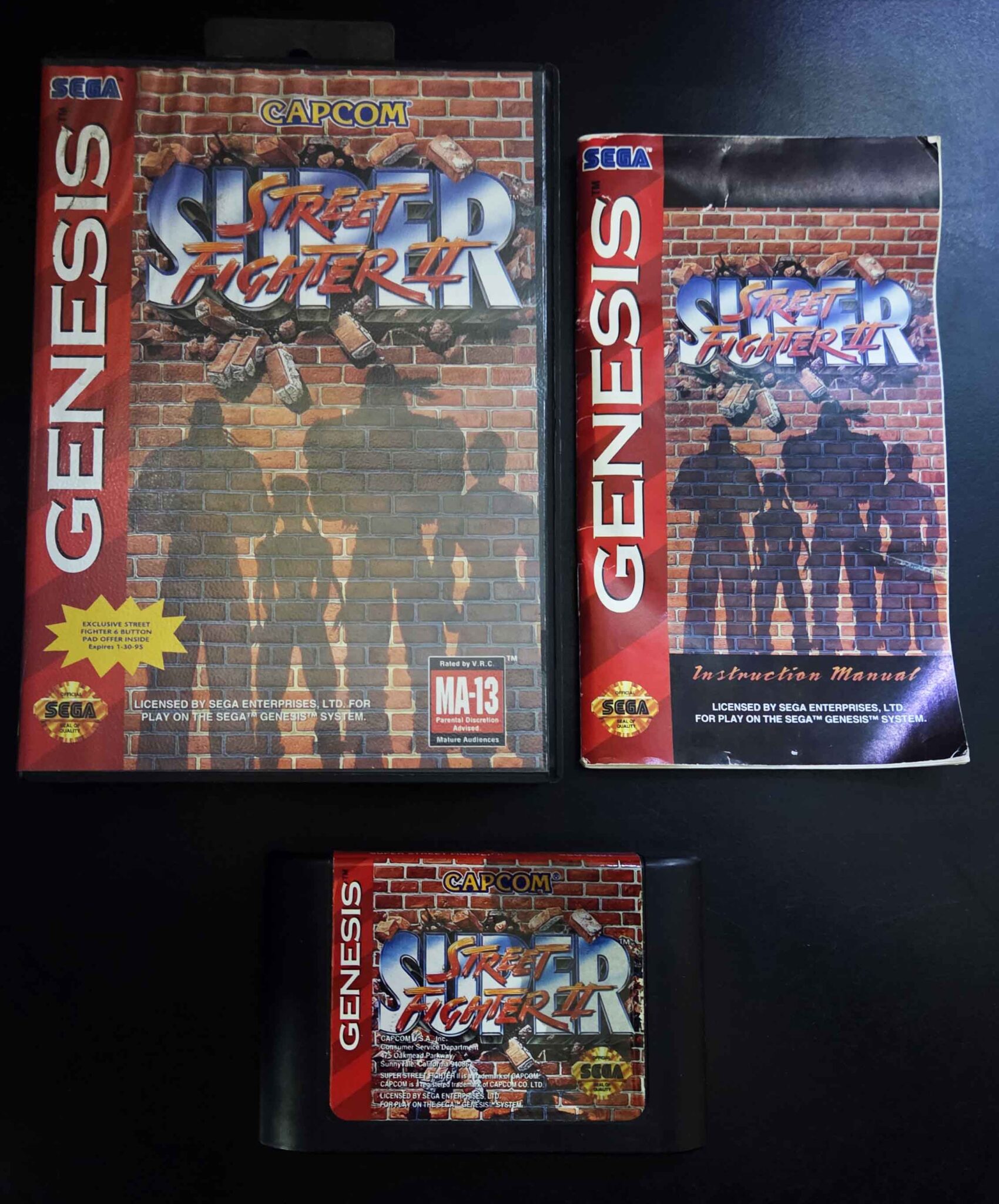 Super Street Fighter II The New Challengers | Sega Genesis Original ...