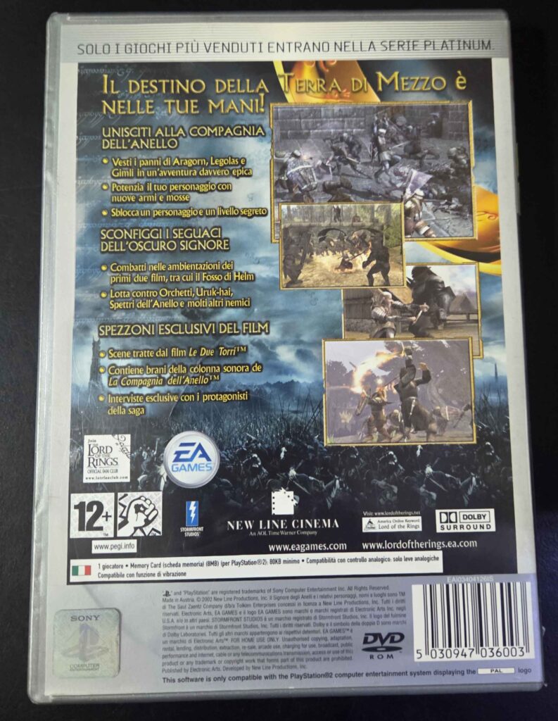 The Lord of the Rings The Two Towers | PS2 – Museum Games