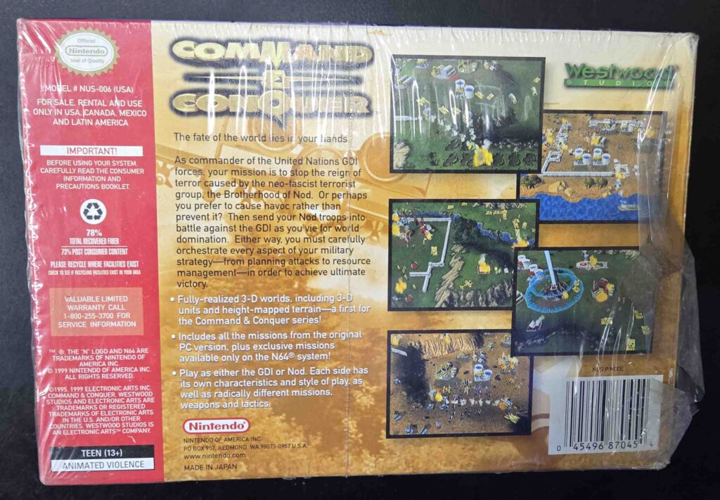 Command & Conquer | Nintendo 64 – Museum Games