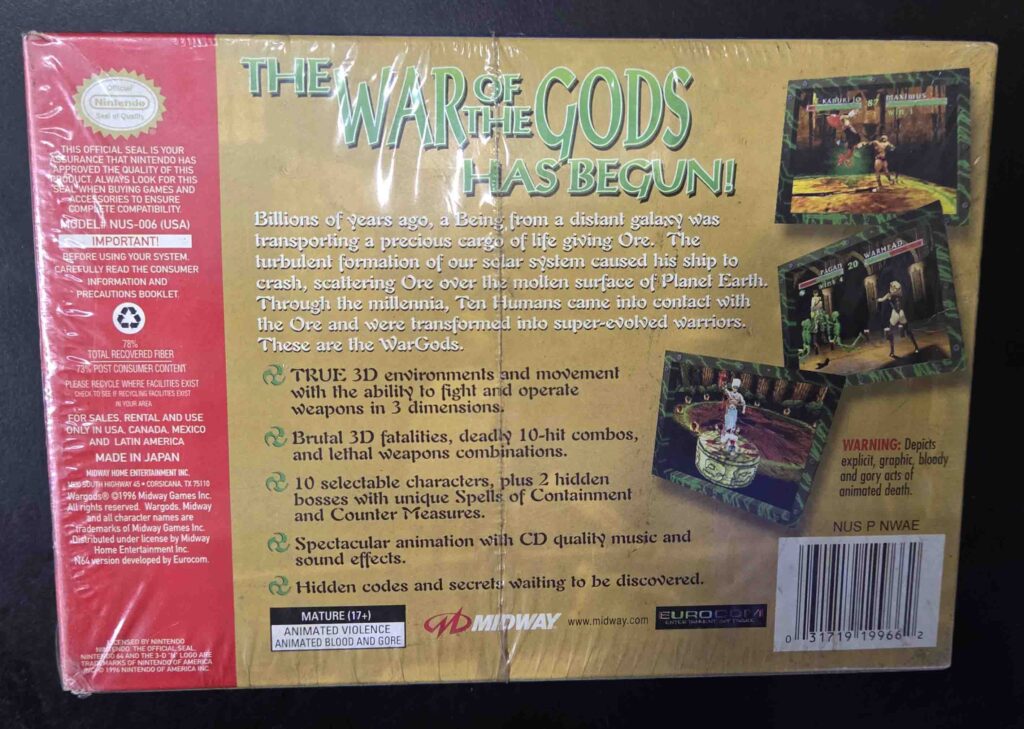 War Gods | Nintendo 64 – Museum Games