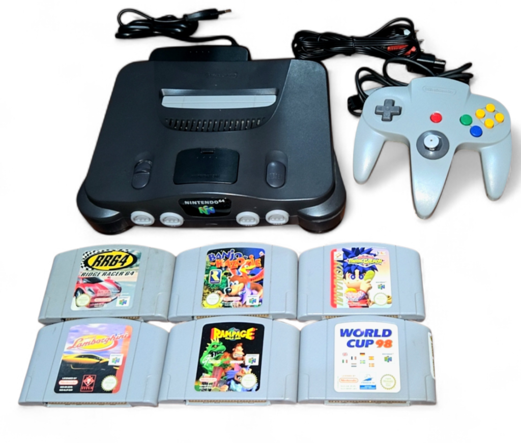 Consola Nintendo 64 PAL (EUROPA) + 6 Juegos Originales Pal – Museum Games
