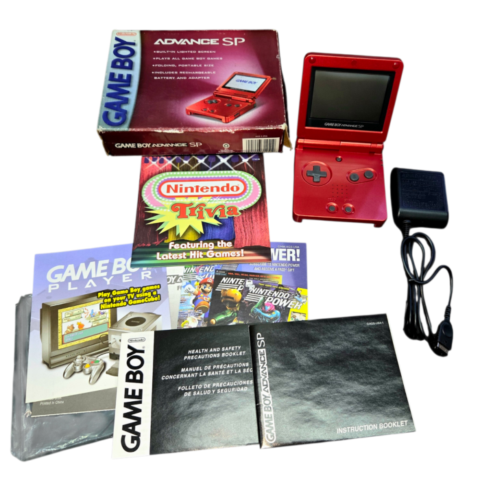 Nintendo Game boy advance Sp Flame Red Completa – Museum Games